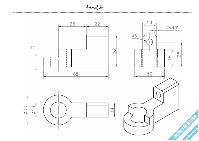 Bài tập Autocad 3D rất hay - Thuviencokhi.com - Thư viện tài liệu ...